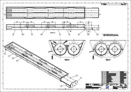 conveyor casing assembly drawing | Design & Draughting Solutions Ltd